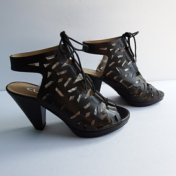 CL by Laundry | Shoes | Nwot Cl By Laundry Black Platform Sandal 75 ...